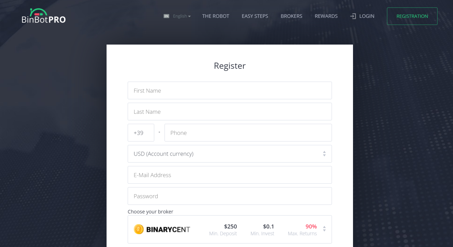 BinBot Pro review - Is it a scam or not? | binaryoption.com